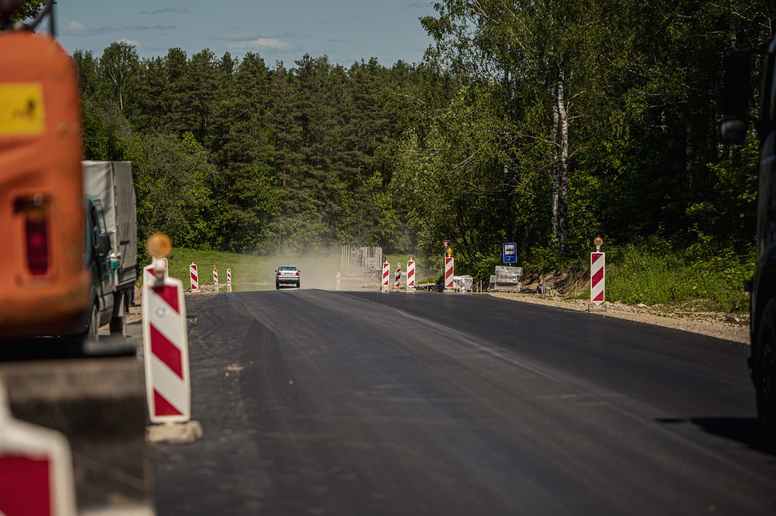Fotoreportāža: kā notiek būvdarbi uz reģionālā autoceļa no Madonas līdz ...
