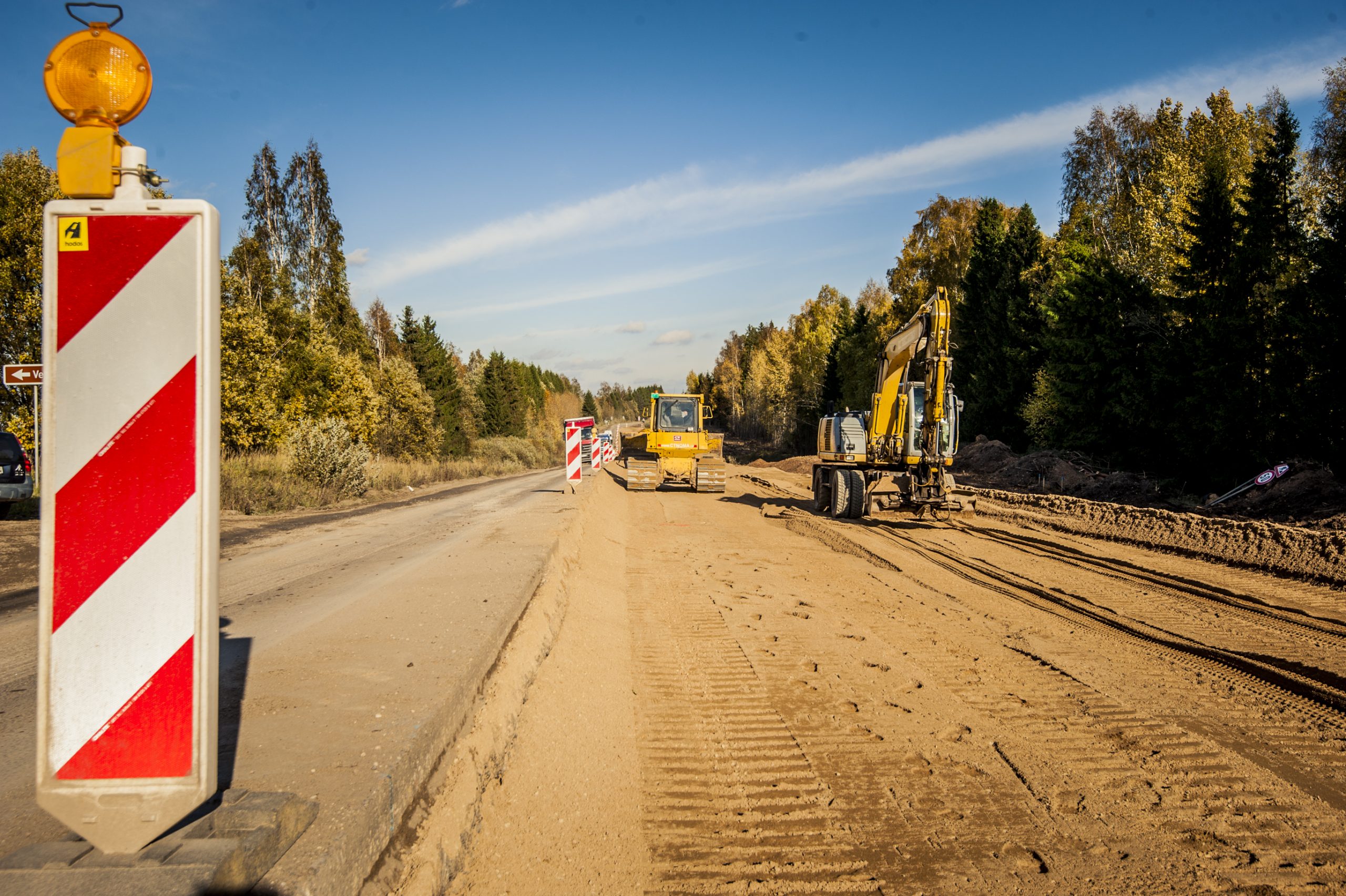 Būvdarbi turpinās 54 valsts ceļu posmos - Latvijas Valsts ceļi