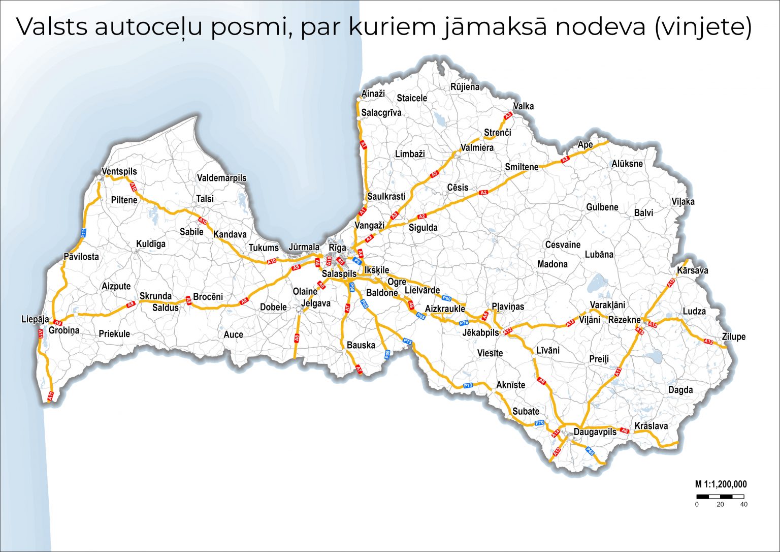 Ceļu lietošanas nodeva (vinjete) - Latvijas Valsts ceļi